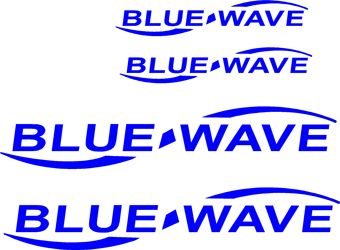 Custom Made Approved Artwork / Logo Design Layout - Blue-Wave