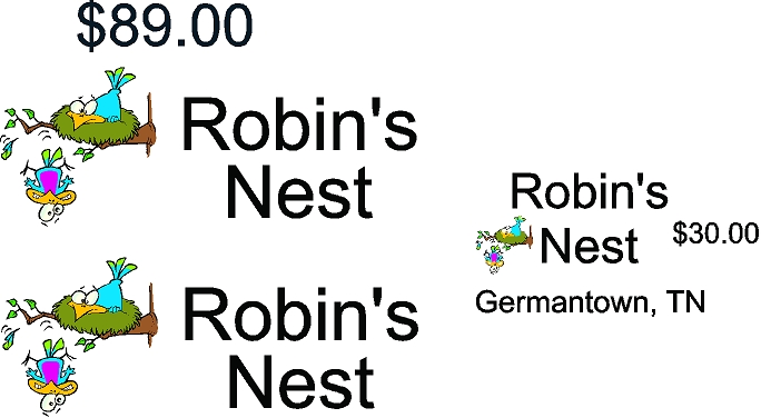 Order Form For Emailed Artwork Layouts - Robins-Nest